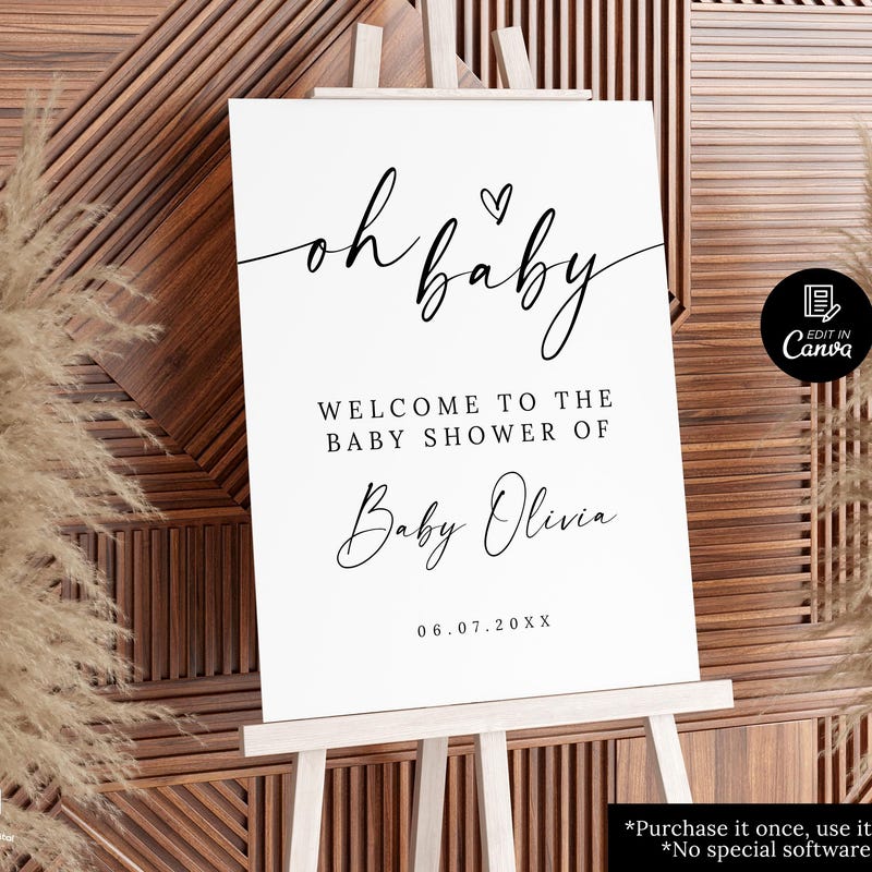 Welcome Baby Sign - Etsy