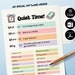 Quiet Time Chart for Kids, Daily Schedule Idea, Editable Daily ...
