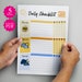 Editable Daily Checklist for Kids, Editable Chore Chart, Daily Schedule ...