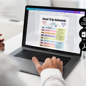 Road Trip Schedule, Road Trip Travel Activities for Kids, Editable Road ...