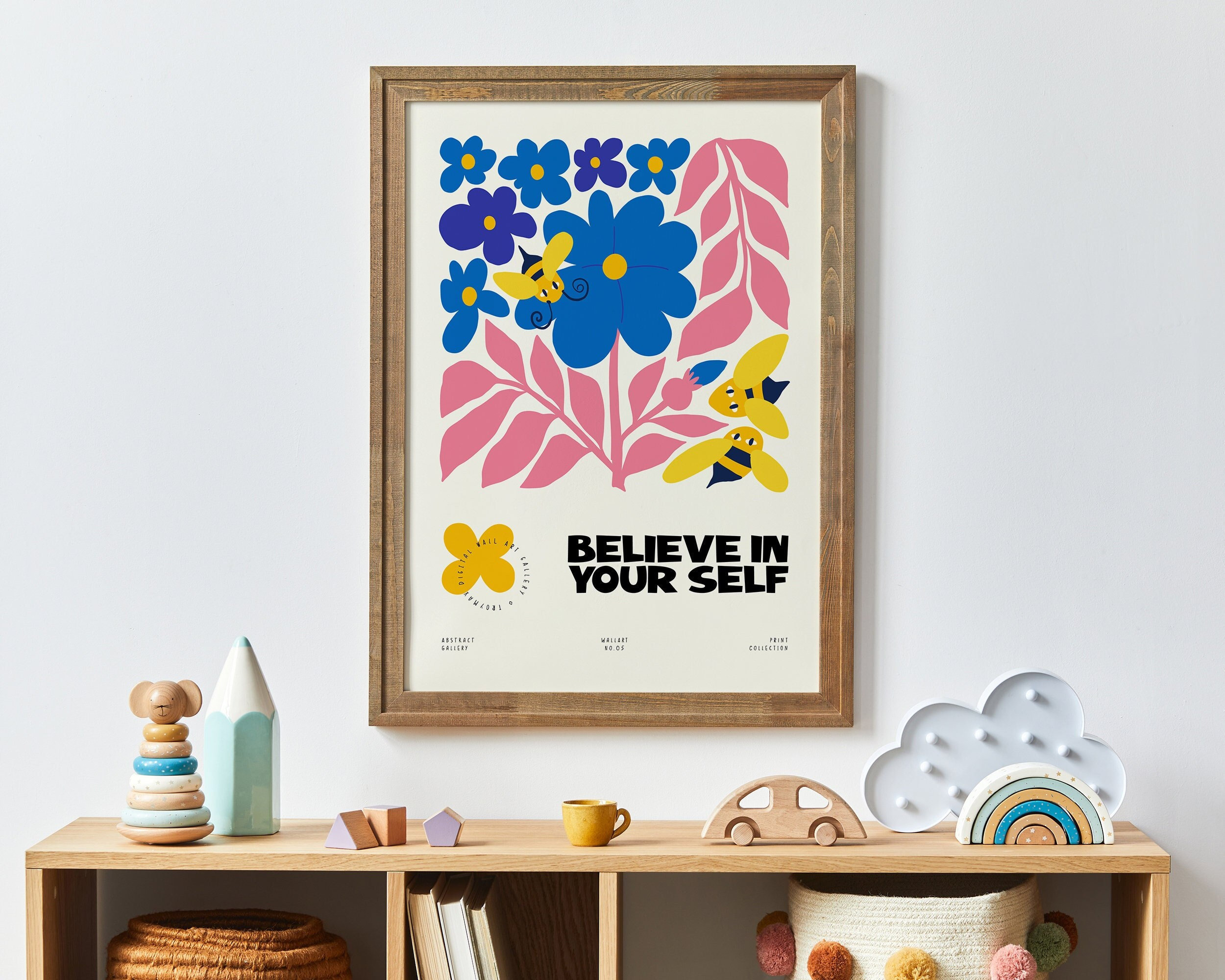 Printable Positive Motivational Poster for Kids, Believe in Your Self ...