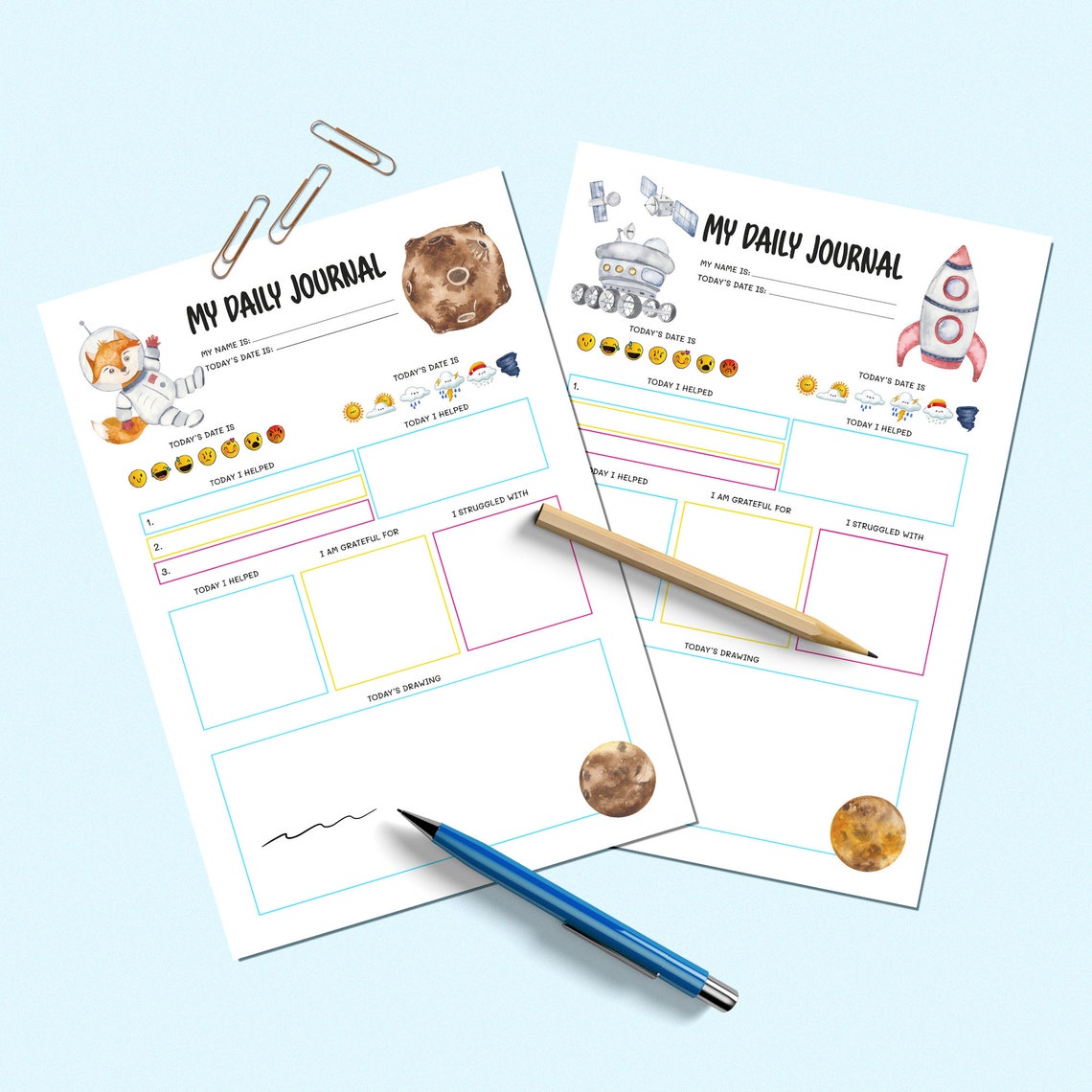 Printable Daily Planner for Kids Children Routine Chart Kids - Etsy