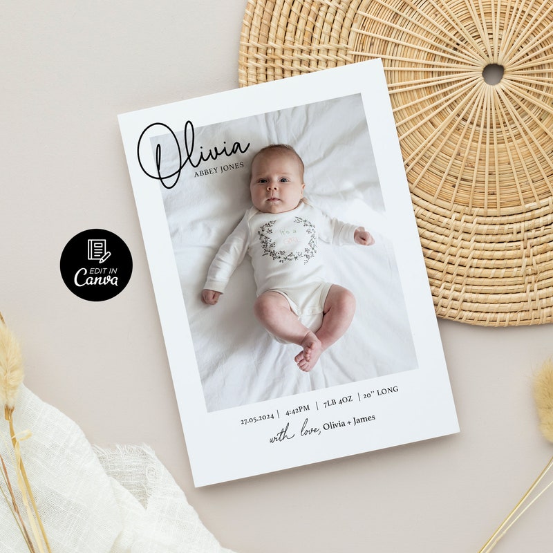 Custom Postcards Newborn - Etsy