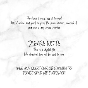 Consequence Chart for Kids Editable Printable Consequences - Etsy