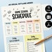 Homeschool Schedule, Chart for Kids Editable, Printable Daily Planner ...