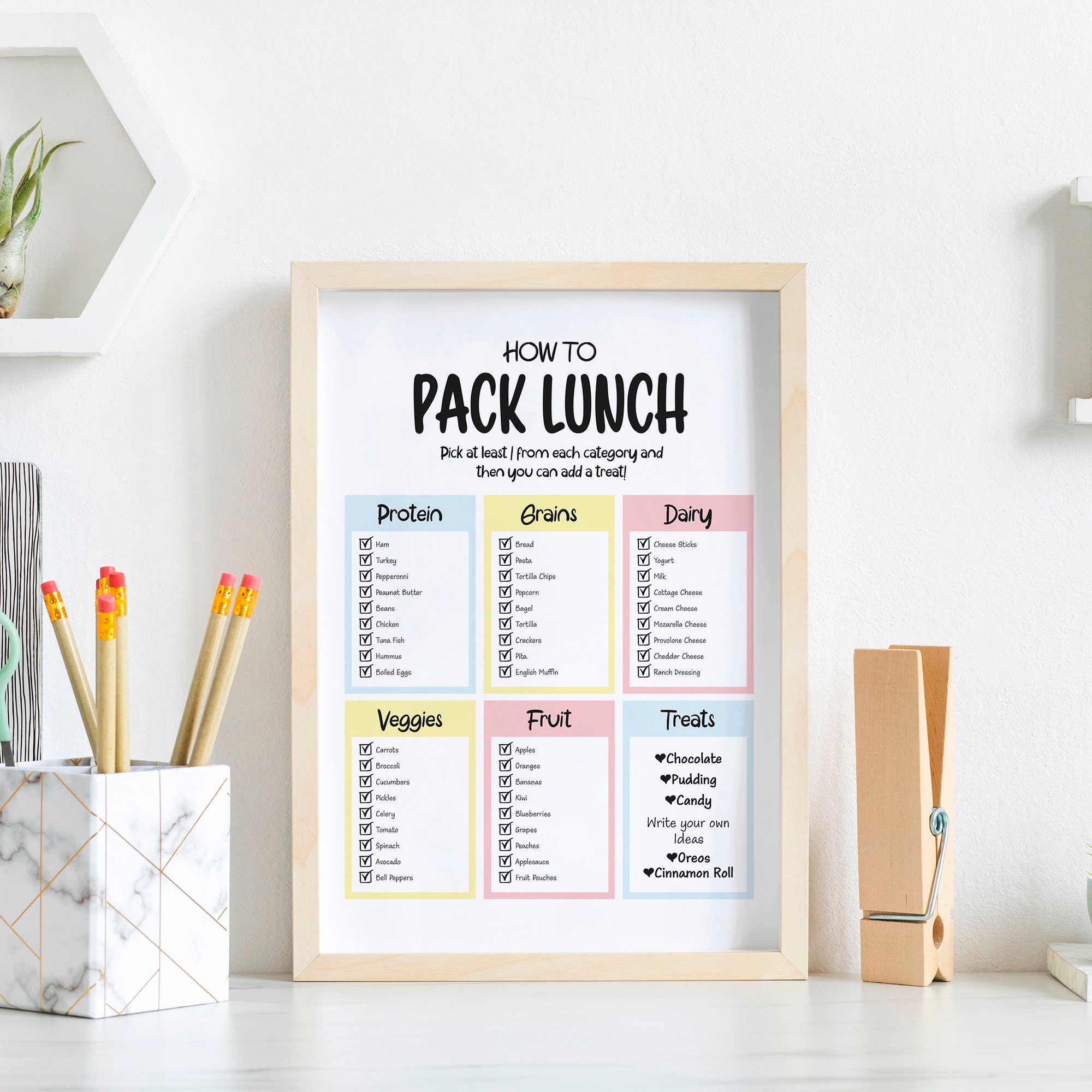 Kids Lunchbox Editable, School Lunch Printable, Eat the Rainbow ...