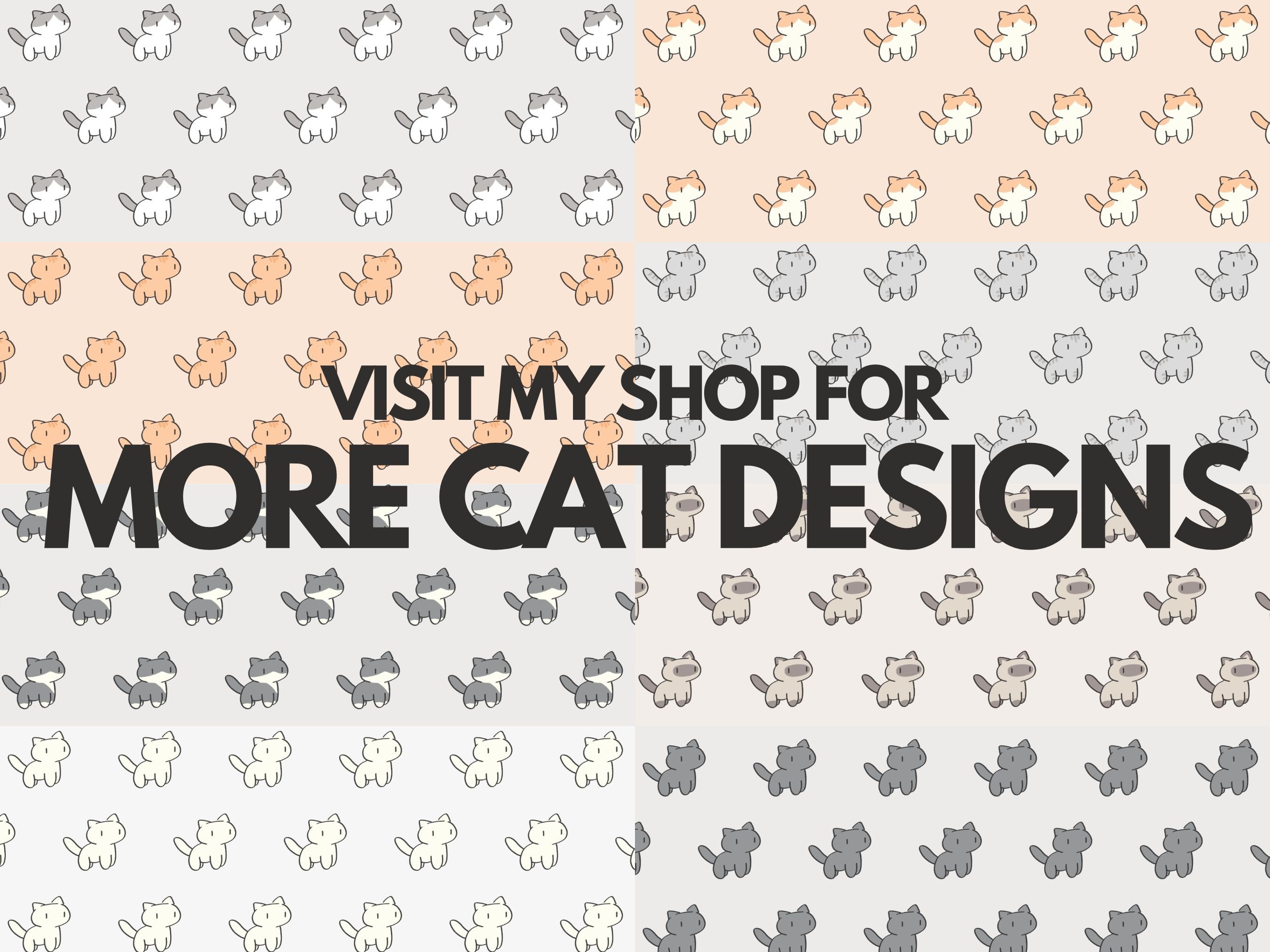 Animated Cat Wallpaper Set, iPhone and Android Wallpaper, Animated Cat ...