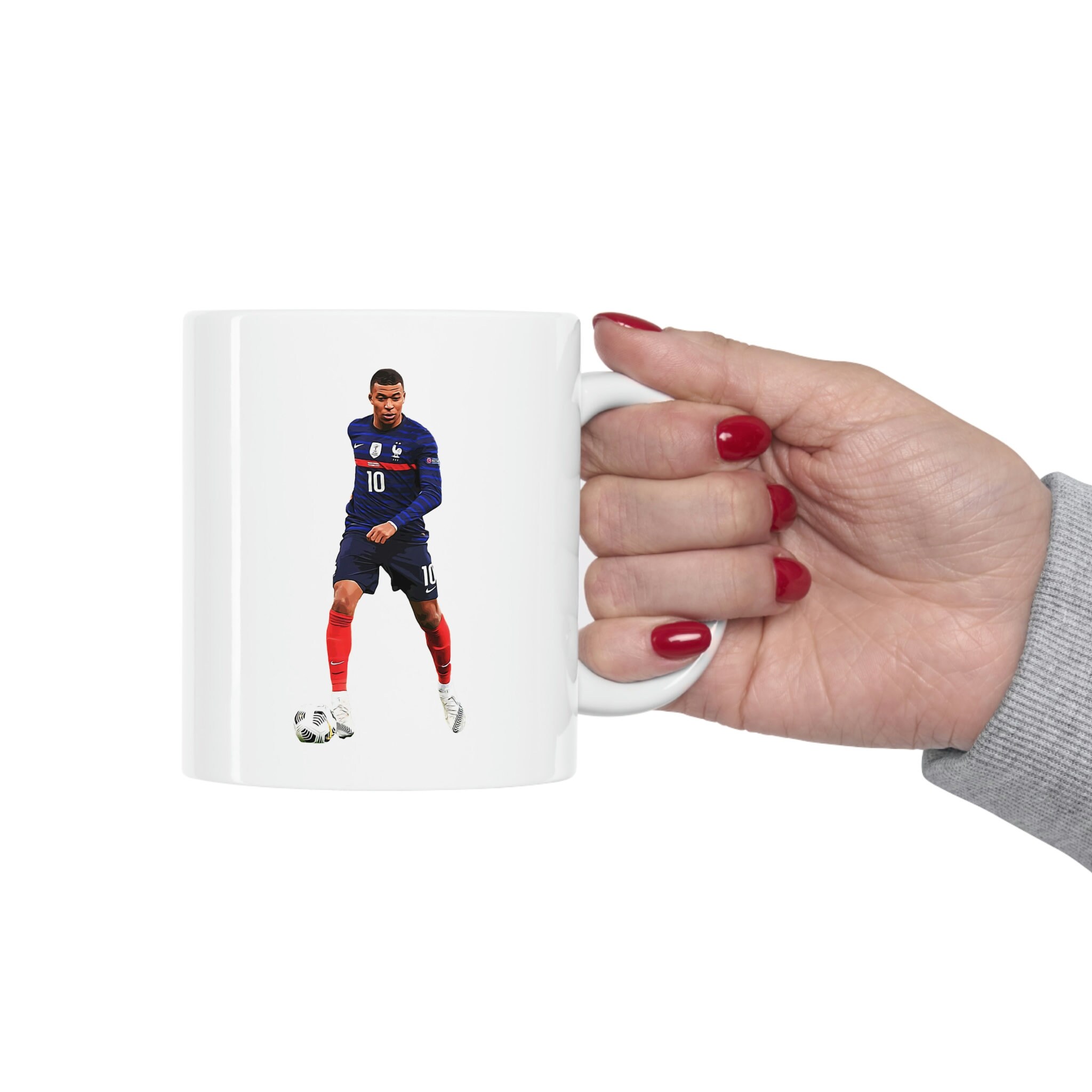 Kylian Mbappé KM10 Français Équipe Nationale Mug Céramique