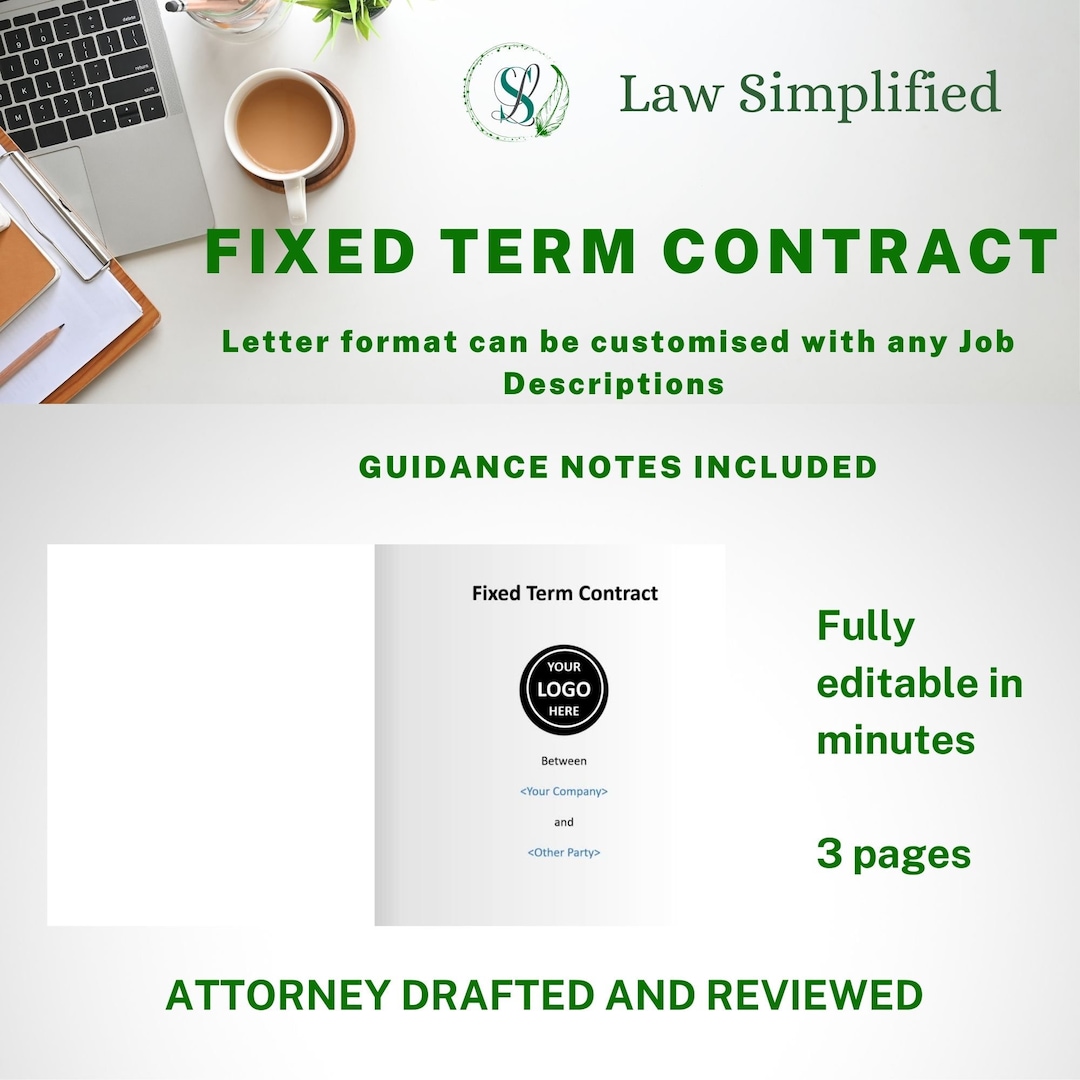 Fixed Term Contract | Attorney Written | Employment Contract | Service ...