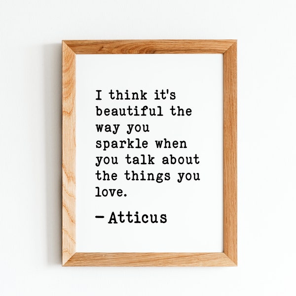 Atticus Quote - Etsy