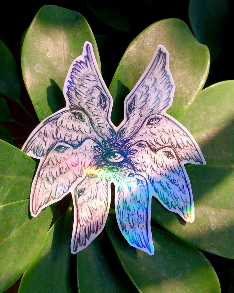 LAST STOCK! Biblically Accurate Angel Paper Sticker | Seraphim | 100% ...