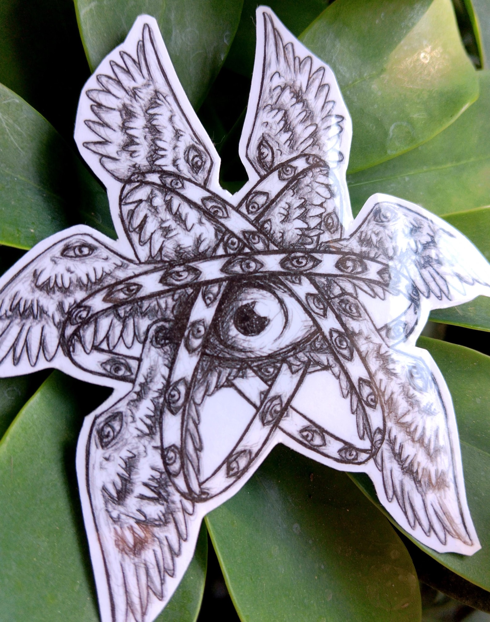 Biblically Accurate Angel Paper Sticker | Ophanim | Read Description ...