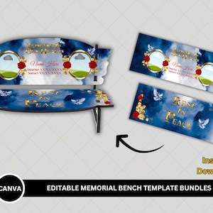 MEMORIAL BENCH TEMPLATE - Etsy