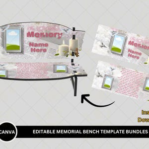 Memorial Bench Template/memorial/bible - Etsy