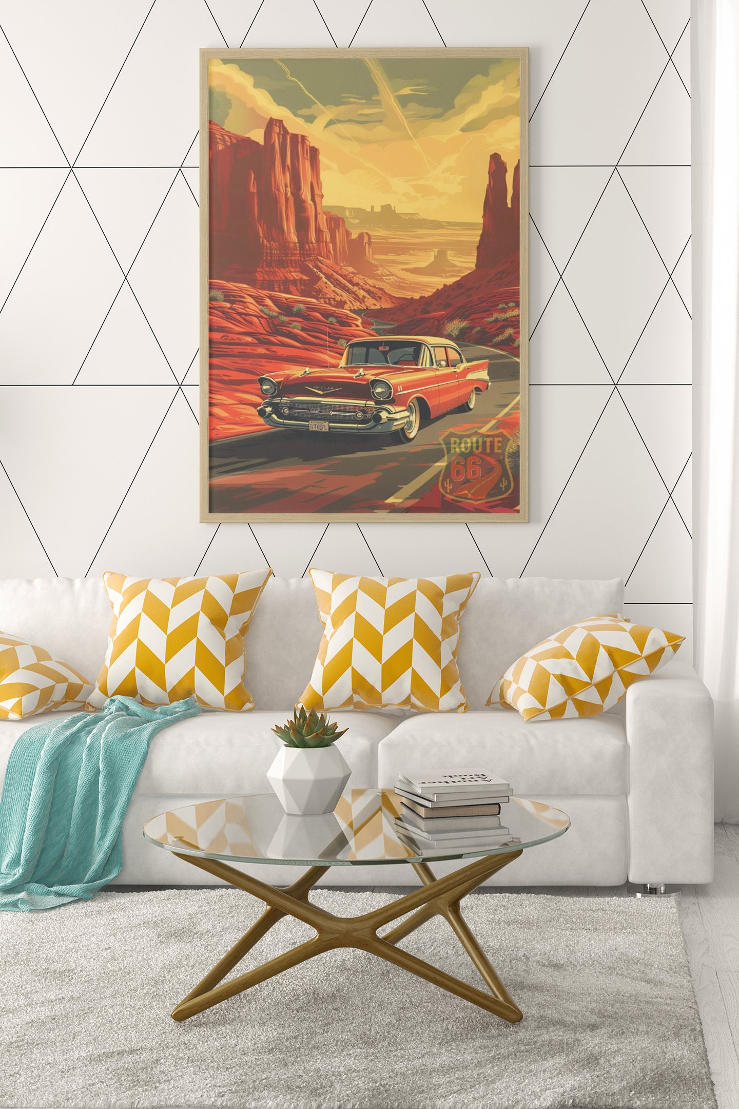 Route 66 Art Print-route 66-route 66 Wall Decor-route 66 Print-route 66 ...