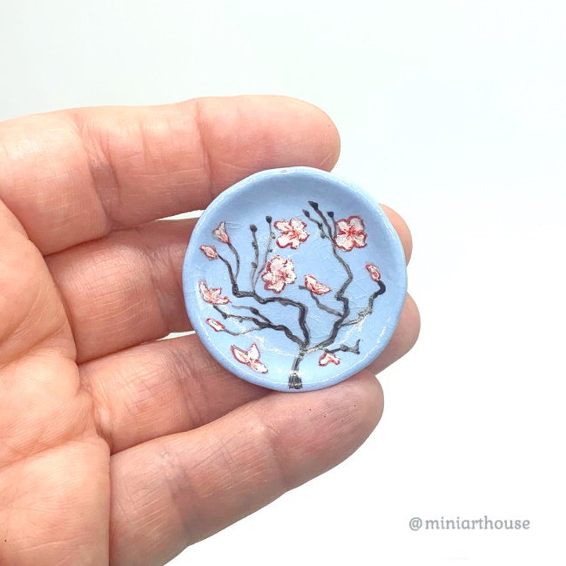 Miniature Ceramic Plate Scale 1:12. Making Handmade and Painted by Hand ...