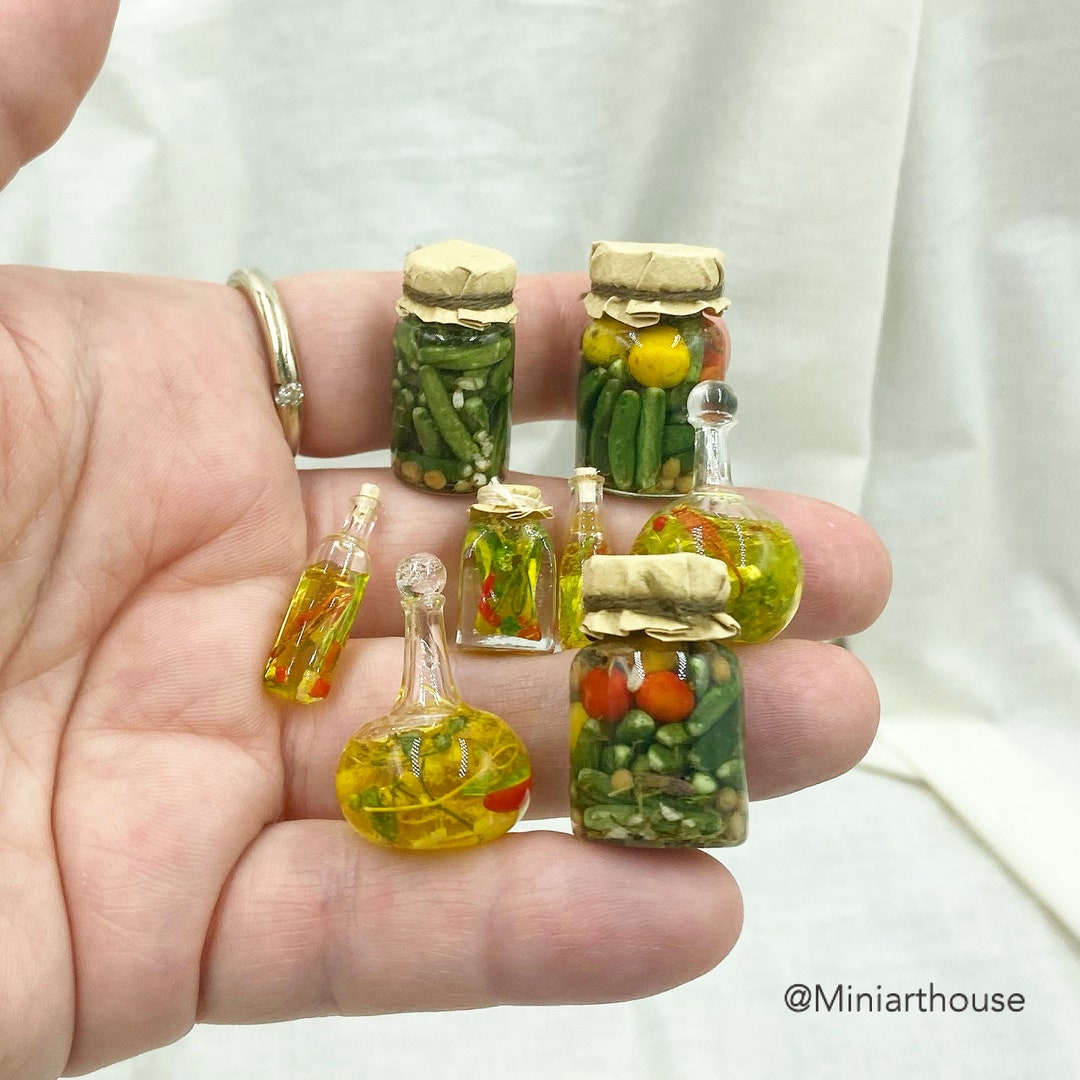 1 12 Scale Miniature Pickles in a Glass Jar for Doll House - Etsy