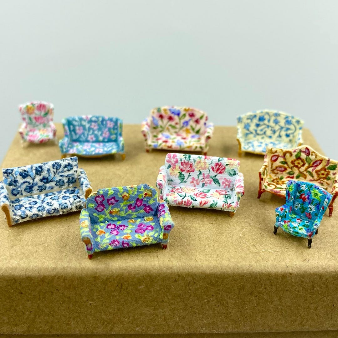 Micro Miniature Dollhouse Furniture 1:144 – Handmade Wooden Furniture ...