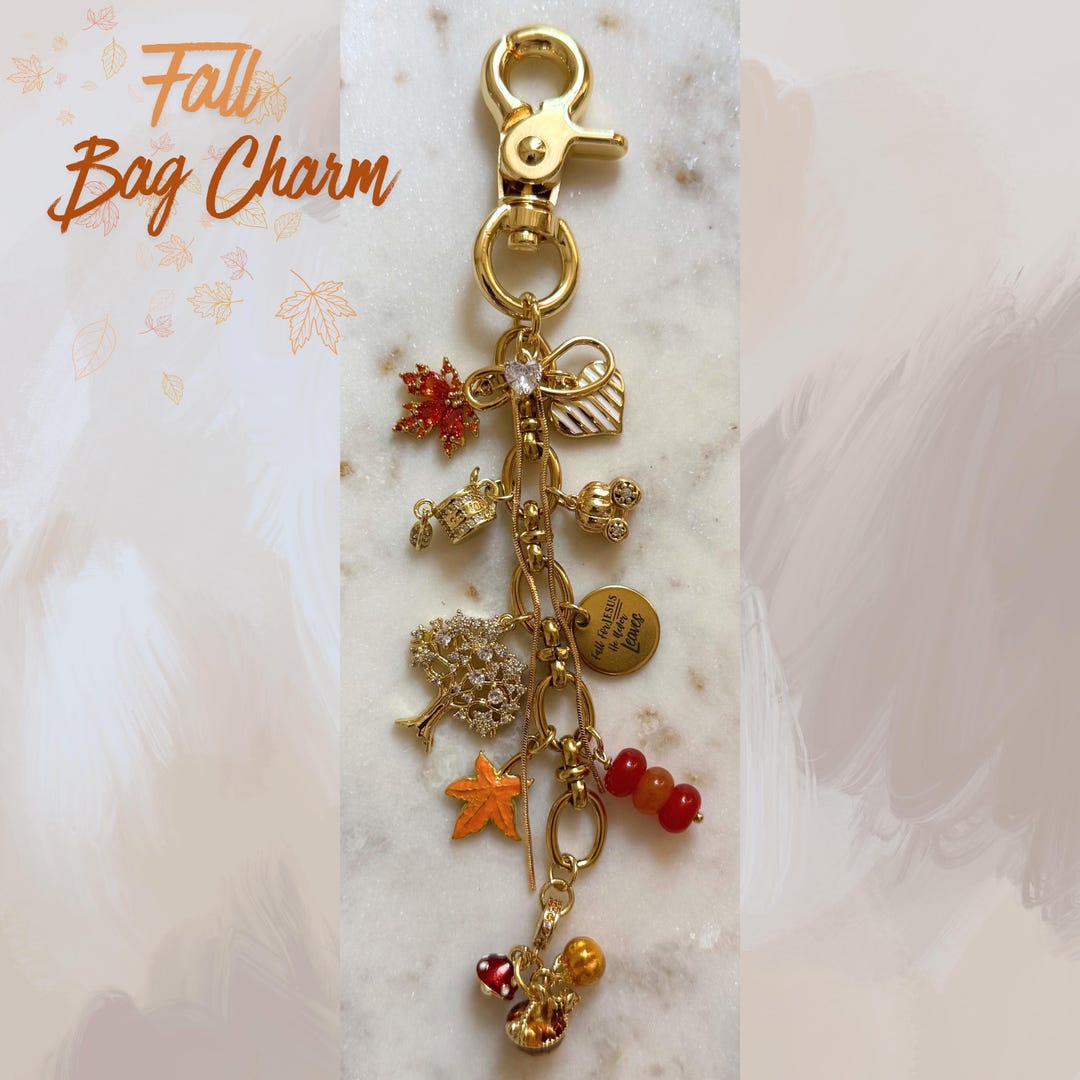 Design Your Fall Bag Charm, Custom Fall Bag Charm, Custom Charm ...