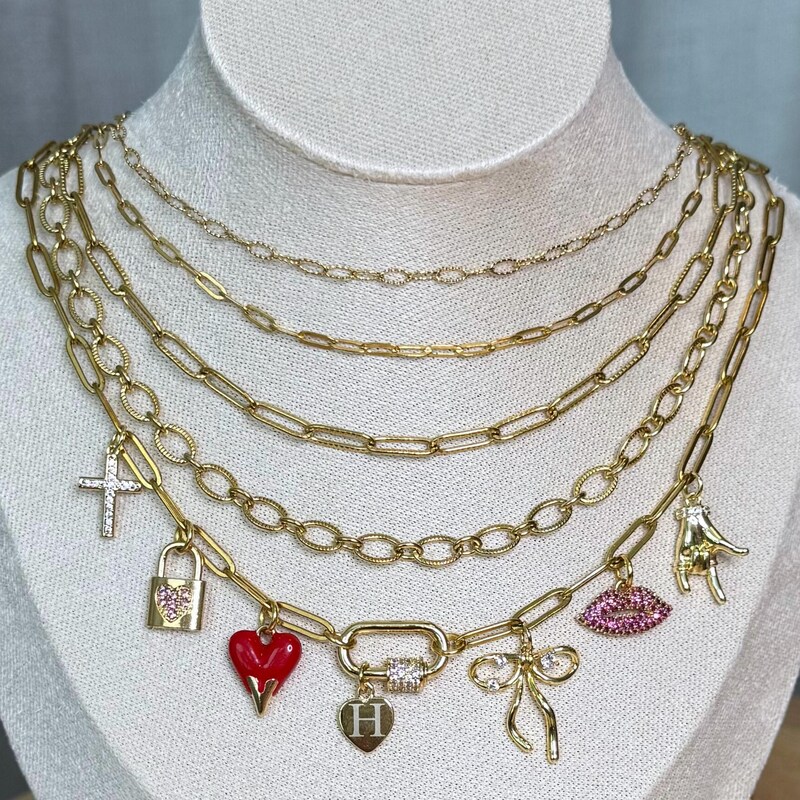 Charm Necklace - Etsy