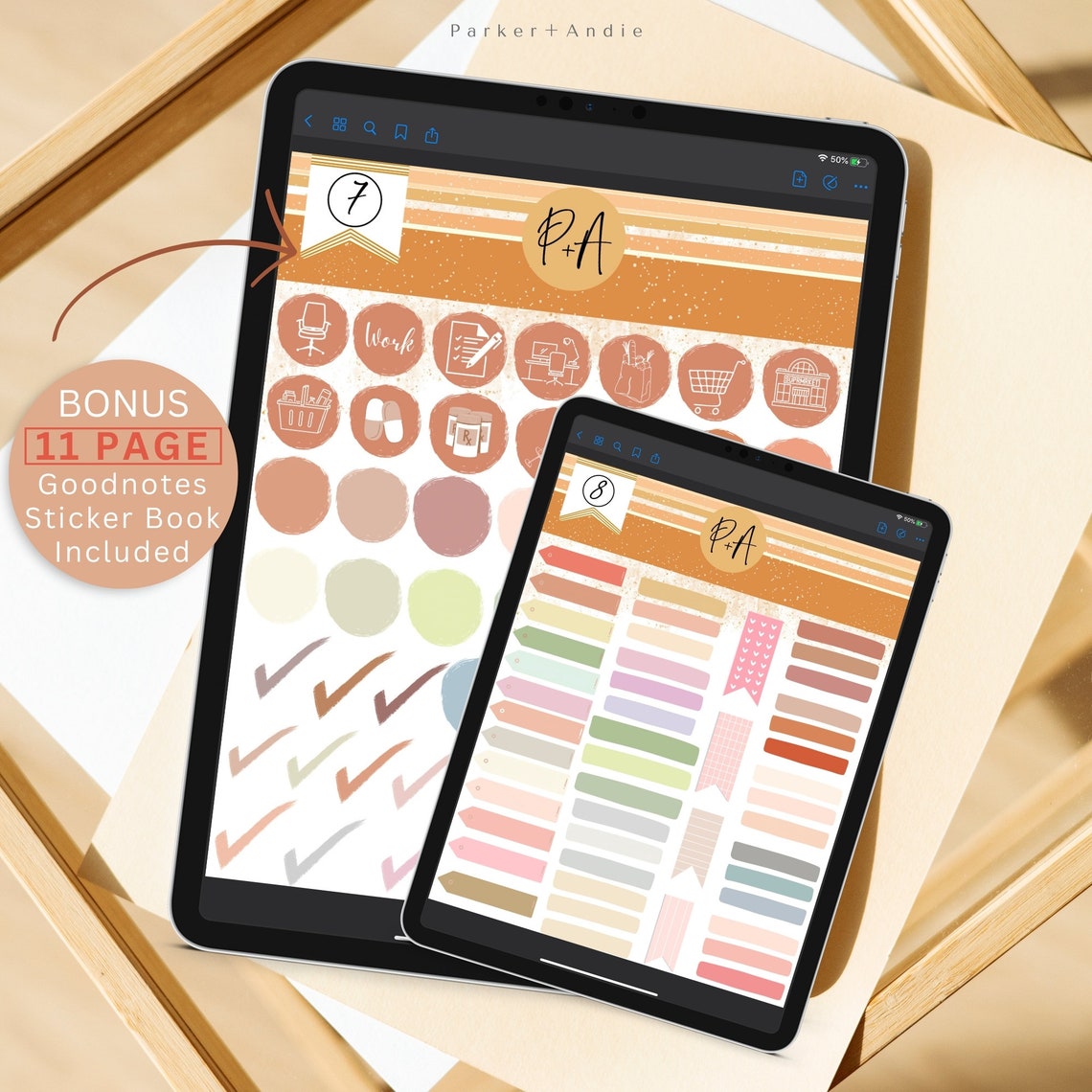 UNDATED Goodnotes Planner, Monthly Digital Planner, Goodnotes Template ...