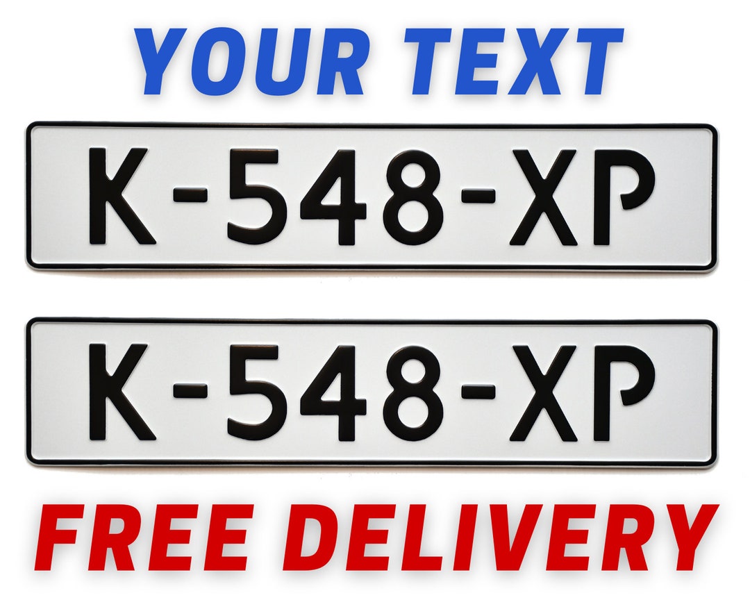 Custom Dutch License Plates With YOUR TEXT / Personalized - Etsy