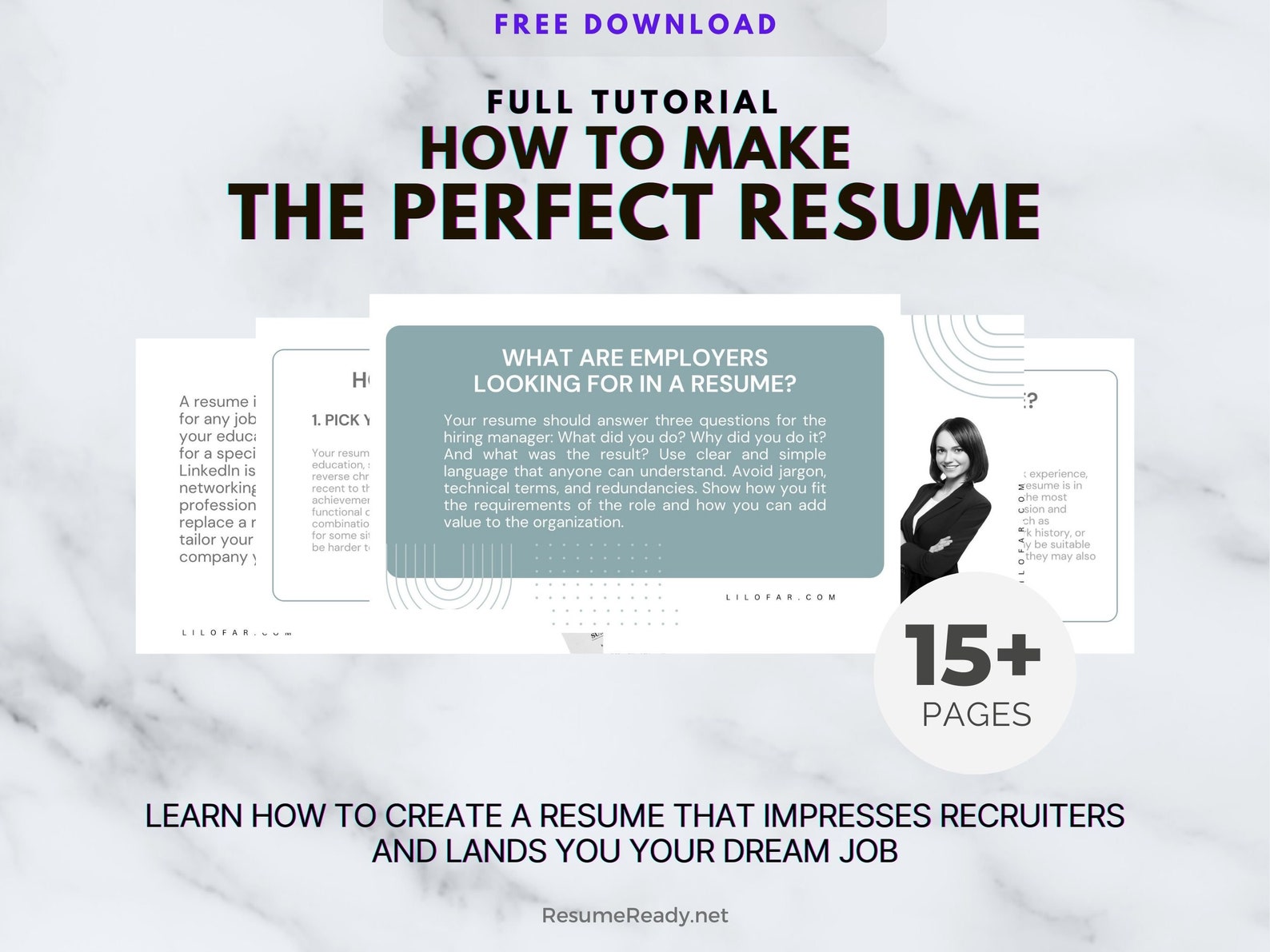 Perfect Resume Template Professional Resume Template Simple - Etsy
