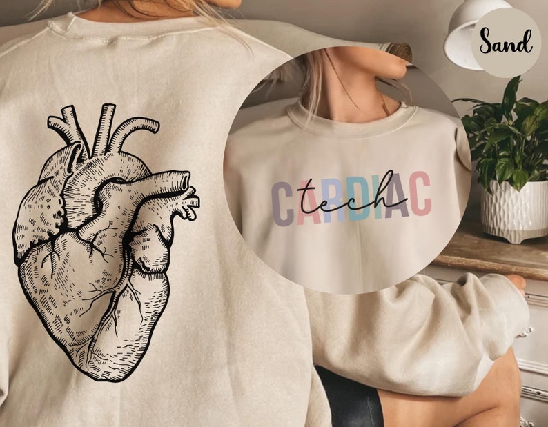 Cardiac Tech Sweatshirt, Heart Anatomy Sweatshirt, Cardiovascular ...