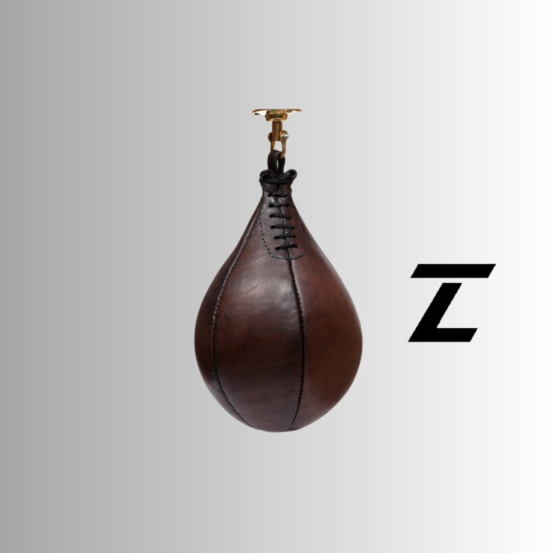 Vintage Genuine Leather Speed Bag,cowhide Hanging Speed Ball, Boxers ...