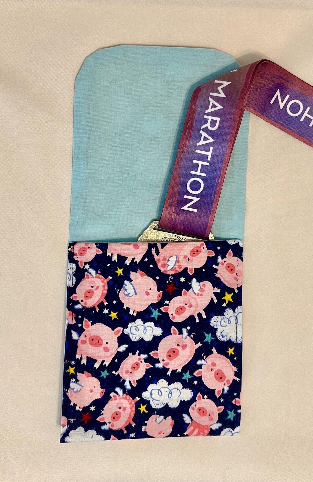 Flying Pig Medal Saver - Etsy