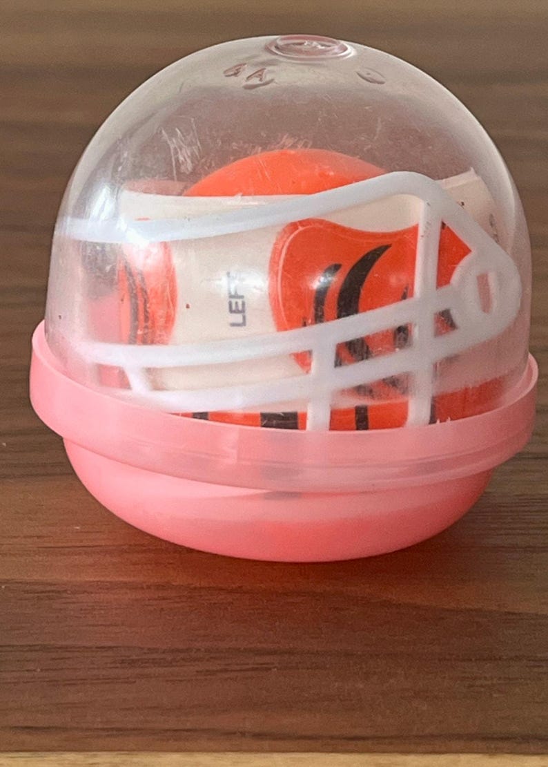 Vintage NFL Mini Gumball Vending Machine Plastic Cincinnati Bengals ...