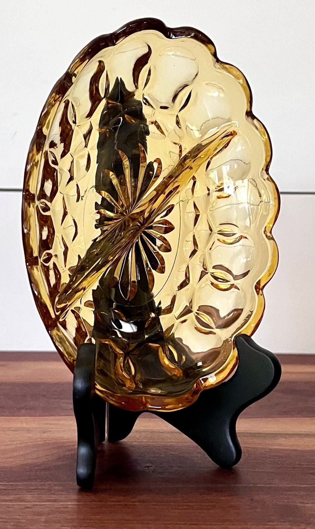 VTG Anchor Hocking Amber Glass Divided Pickle, Relish, Olive, Candy ...