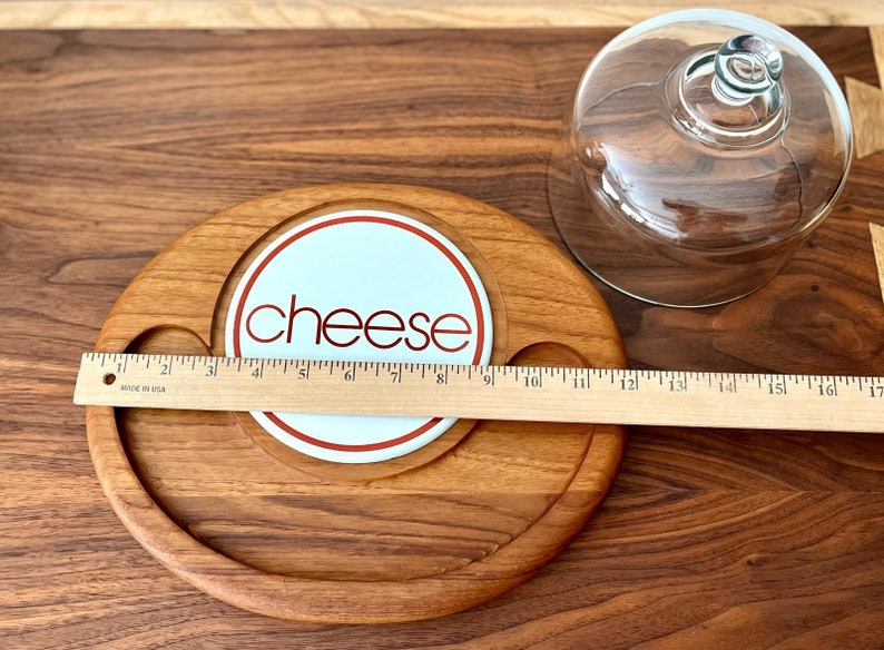Vintage Goodwood Cheese and Crackers Serving Board Teak Wood CHEESE ...