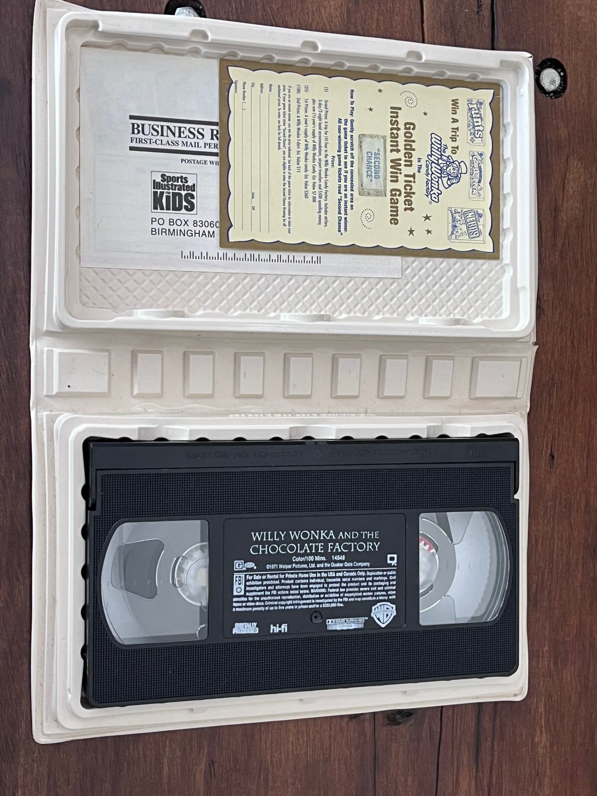 Willy Wonka and the Chocolate Factory VHS 25th Anniversary Collectors ...