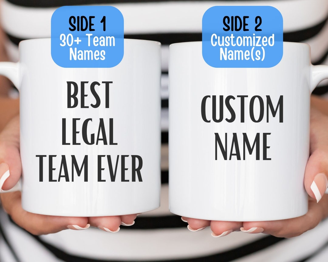 Personalized Best Legal Team Ever Mug Gift for Employee Appreciation ...