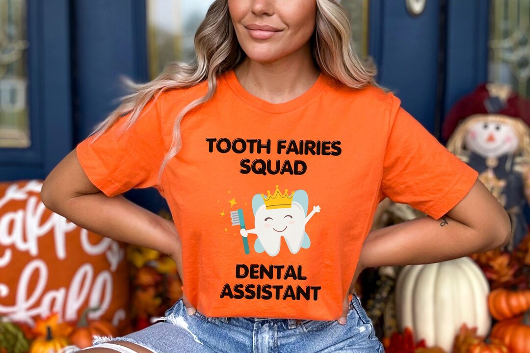 Cute Halloween Tooth Fairies Pediatric Dentist Dental Hygienist Shirt ...