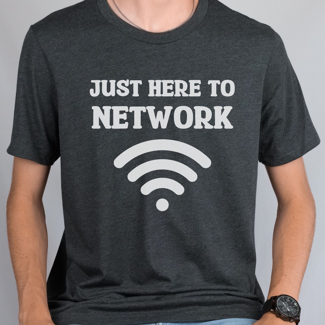 Funny Wifi Pun Shirt Work White Elephant Office Technology Networking ...