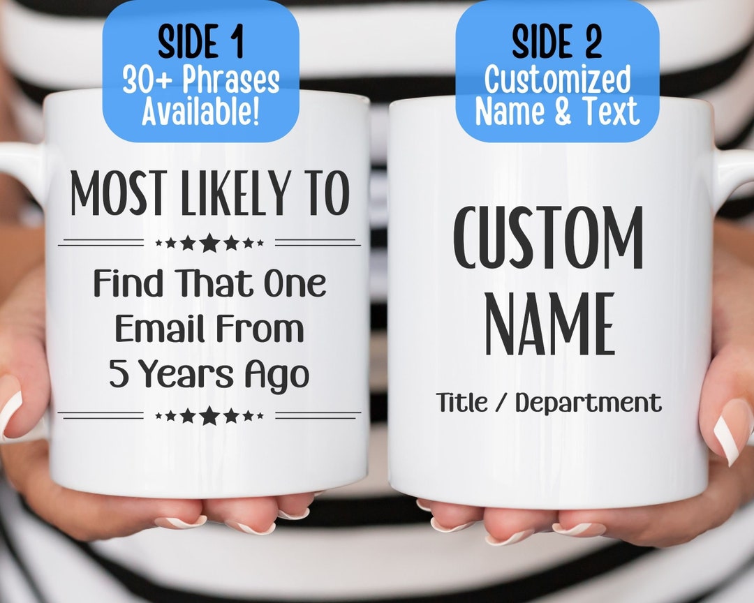 Personalized Funny Mug Gift for Employee Appreciation Thank You Holiday ...