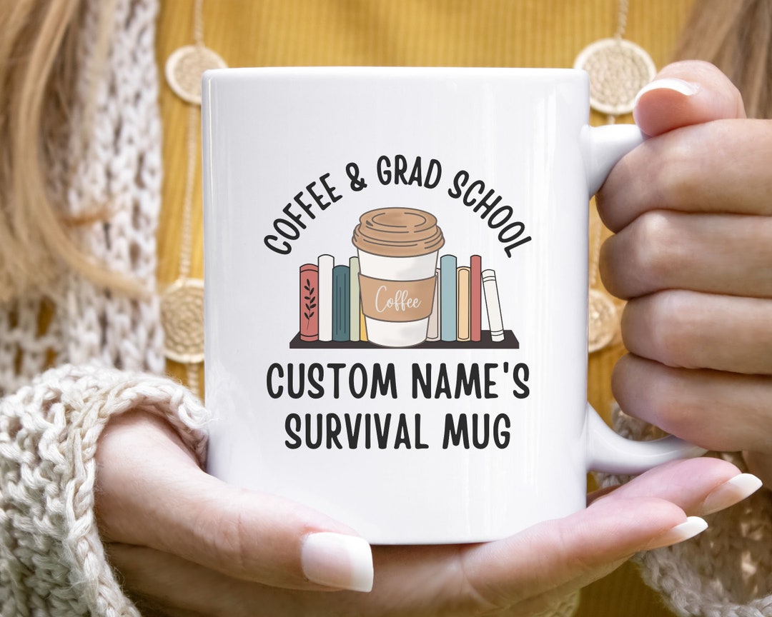Personalized Grad School Coffee Mug, Customized Graduate School ...