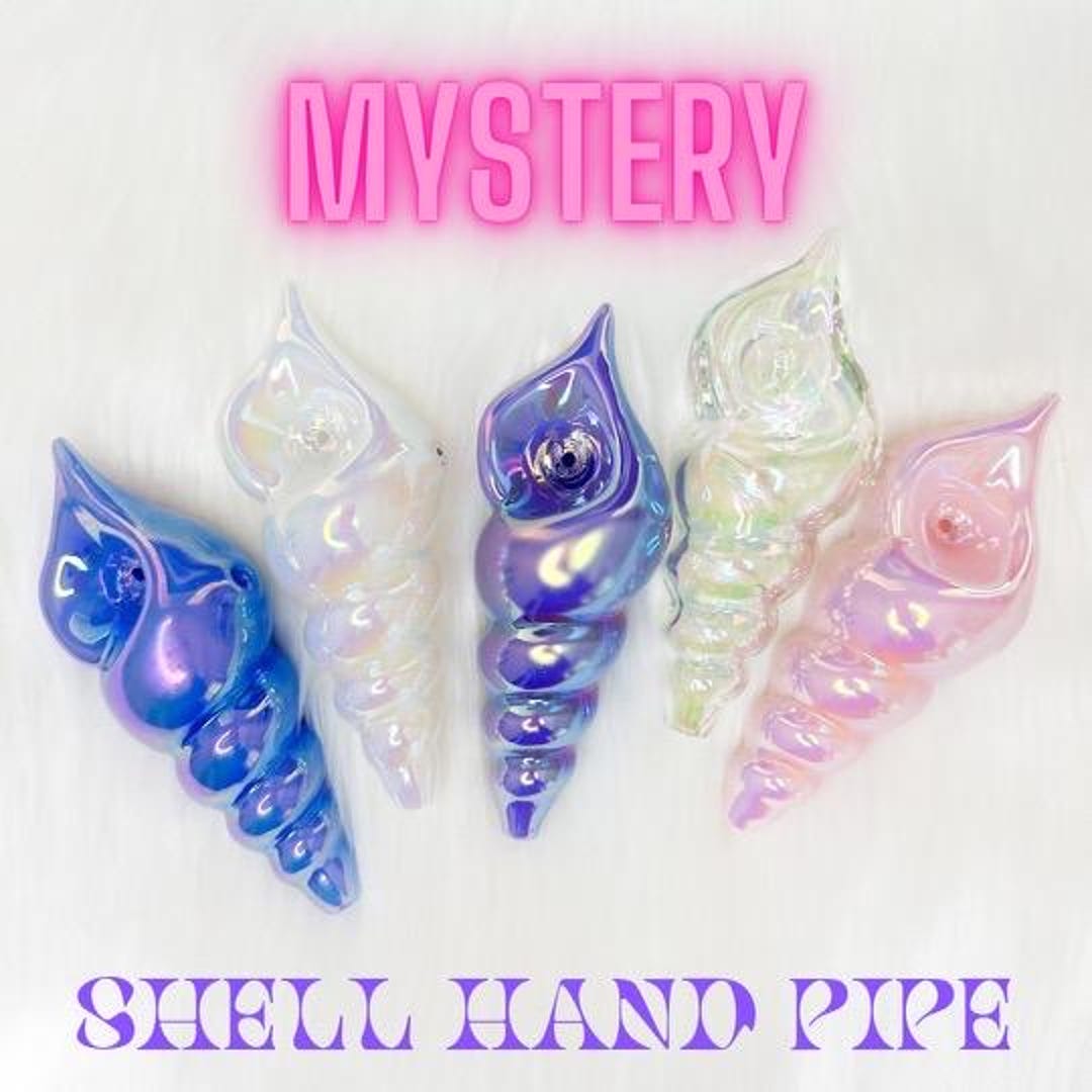 Mystery Conch Hand Pipe | Shell Glass Pipe | Cute Pipe | Girly Pipe ...