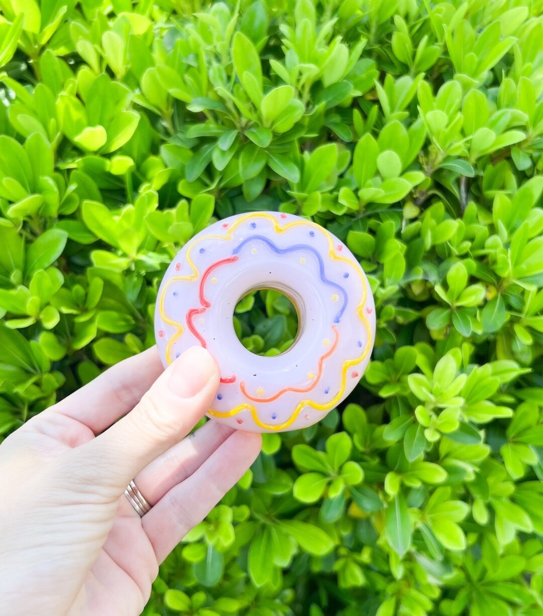 Pink Donut Glass Pipe Cute Hand Pipe Donut Pipe Unique Pipe Cute Pipe ...