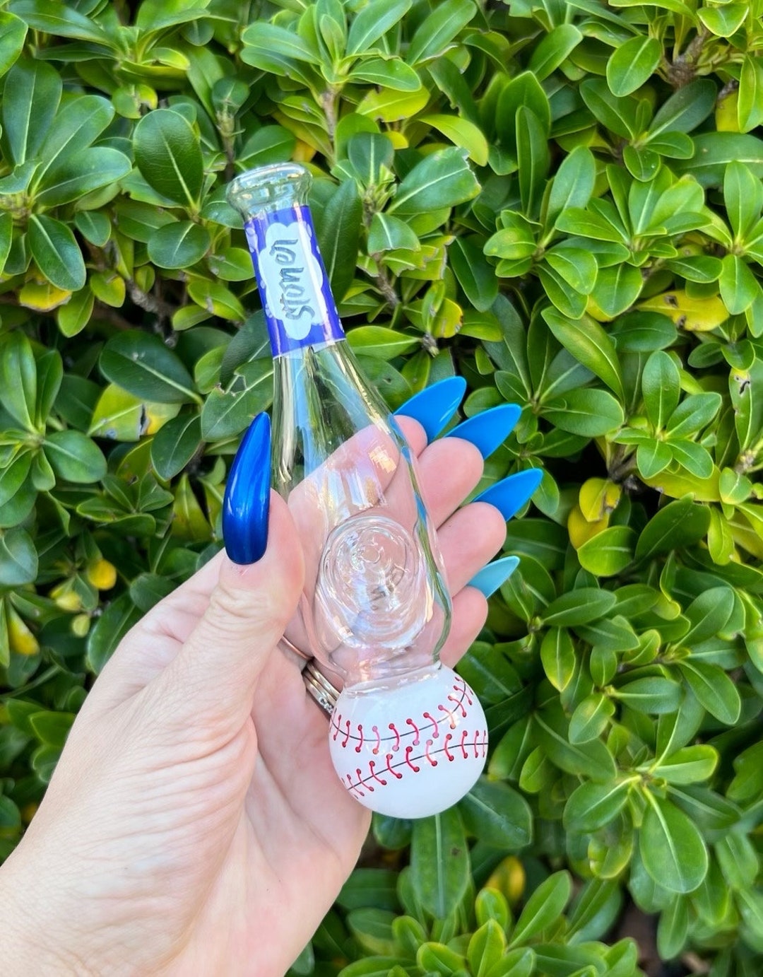 Baseball Bat Glass Hand Pipe| Sports Pipe| Unique Pipe| Handmade Pipe ...