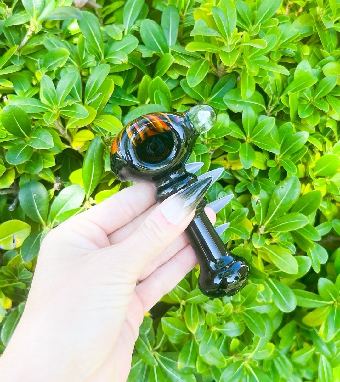 Tiger Black Glass Hand Pipe Opal Hand Pipe Cool Glass Pipe Unique Glass ...