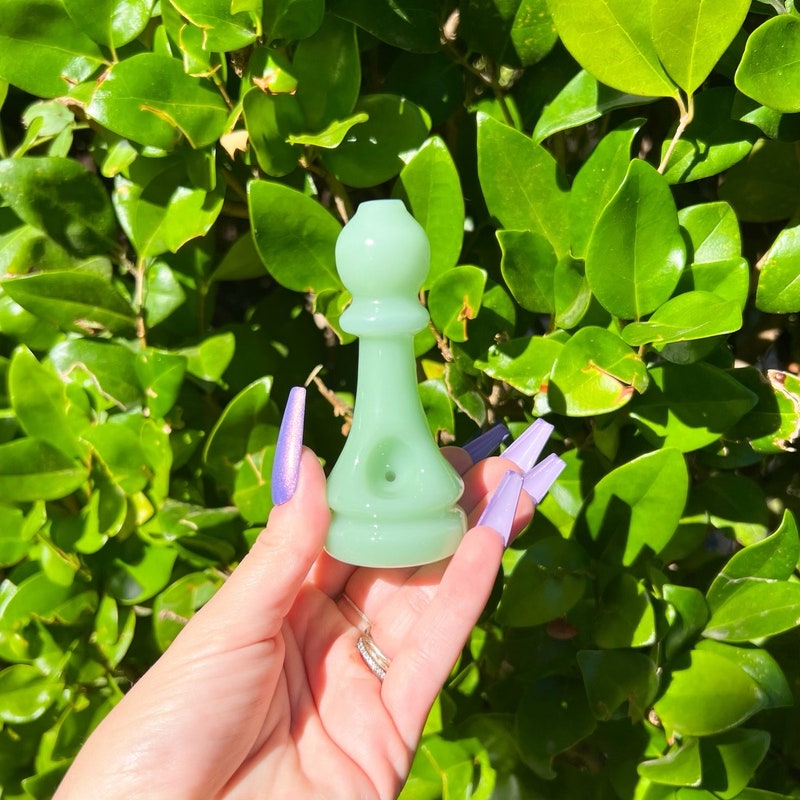 Green Glass Pipe - Etsy