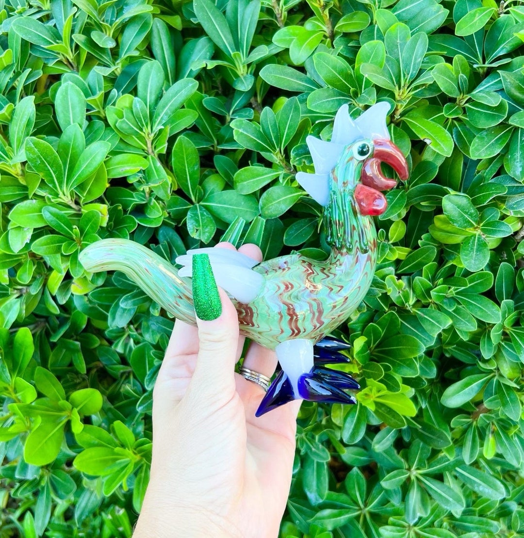 Rooster Glass Hand Pipegirly Pipe Cute Pipe Animal Pipe Chicken Glass ...