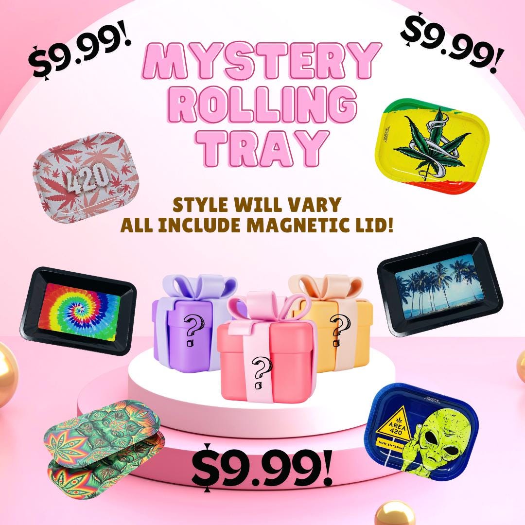 Mystery Rolling Tray With Lid | Cute Tray | Lid Tray | Jewlery Tray - Etsy