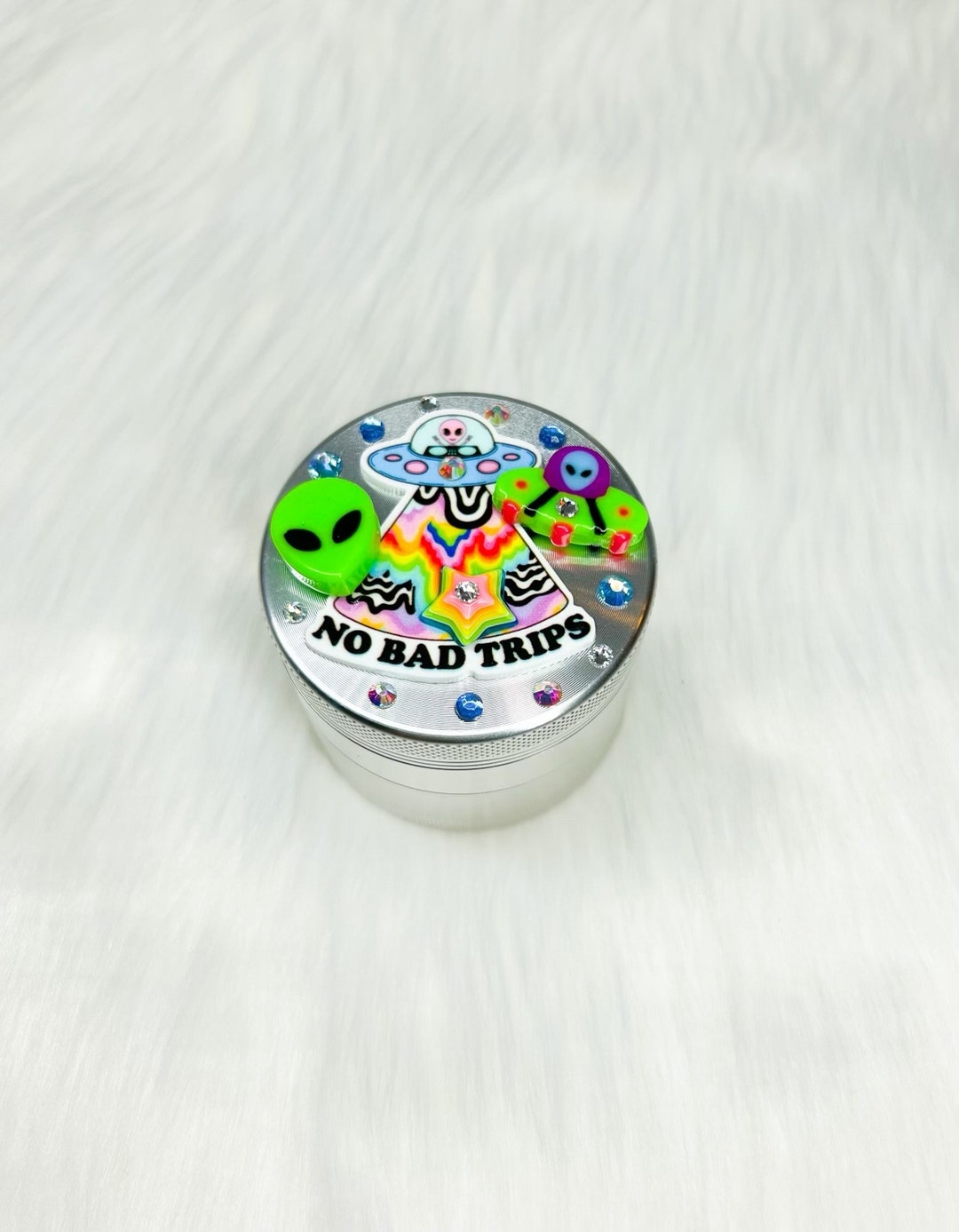 Silver Alien Abduction 4 Piece Grinder | Cute Grinder | Cute Girly ...