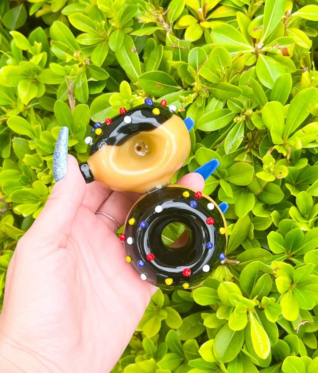 Chocolate Donut Glass Pipe Cute Hand Pipe Donut Pipe Unique - Etsy UK