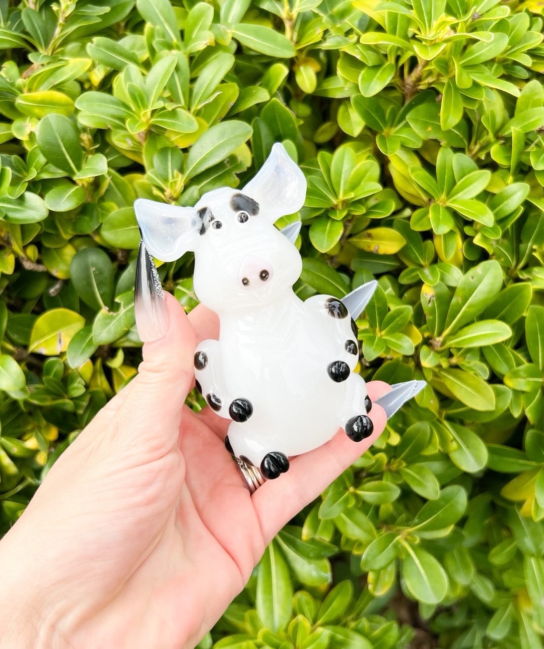 Cute Cow Glass Pipe Animal Pipe Unique Pipe Cute Pipe Girly Hand Pipe ...