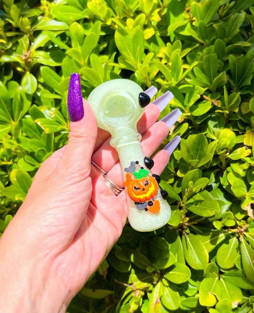 Haunted Pumkin Halloween Hand Pipe Heady Glass Girly Pipe Cute Pipe ...